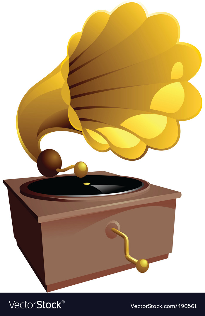 Music gramophone Royalty Free Vector Image - VectorStock Music gramophone Royalty Free Vector Image - VectorStock