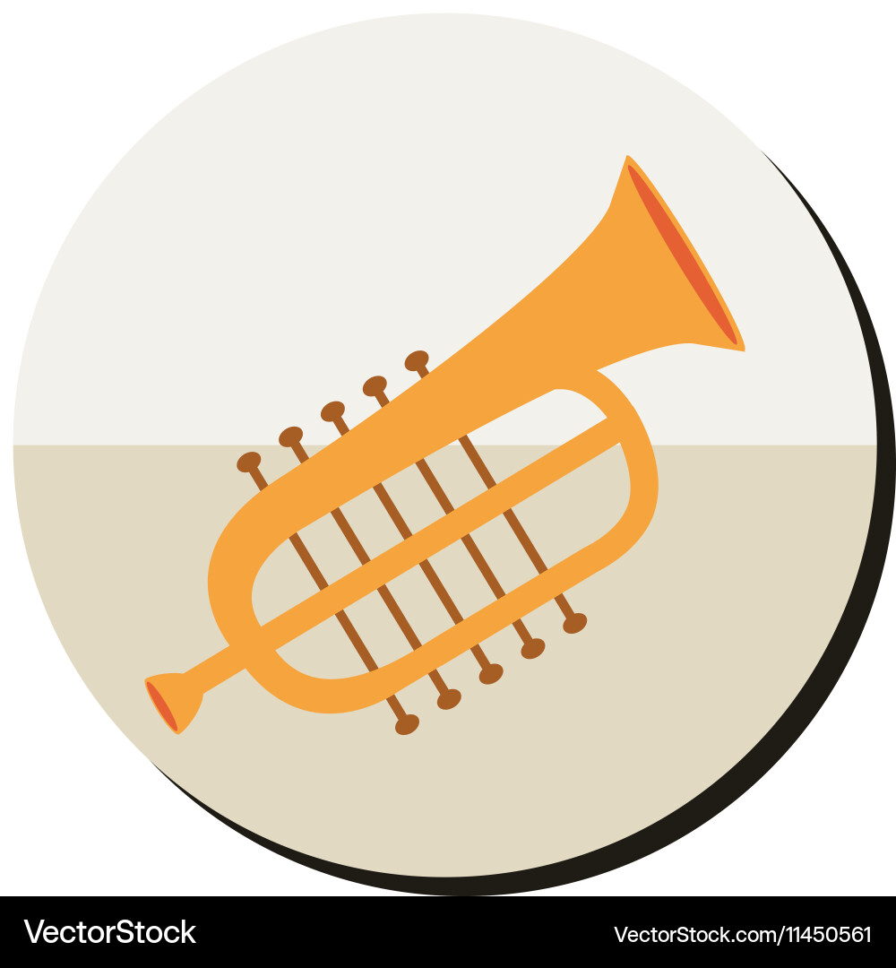Trumpet musical instrument Royalty Free Vector Image