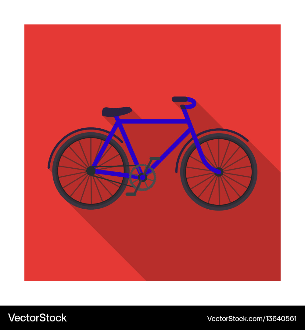 Walking bicycle with large shields and curves Vector Image