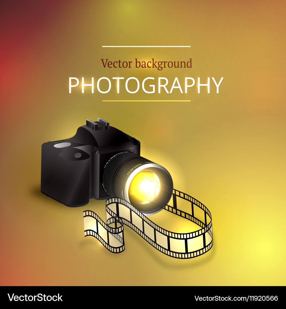 Camera shooting photo and video Royalty Free Vector Image