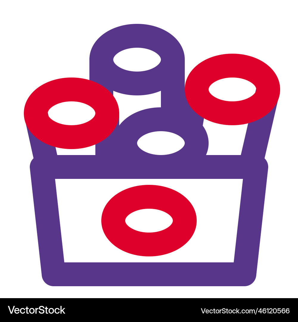 Delicious ice cream roll served as dessert Vector Image