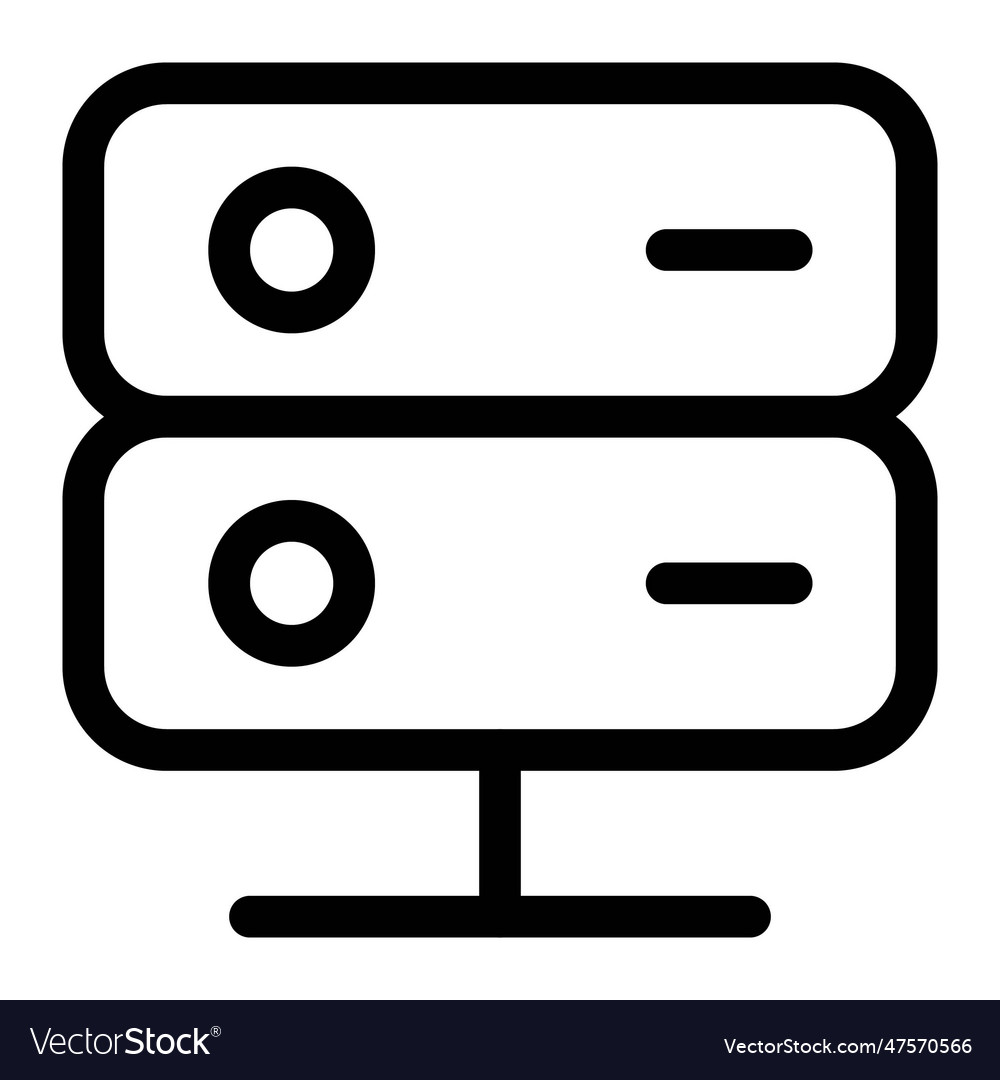 Device for control network resources server Vector Image