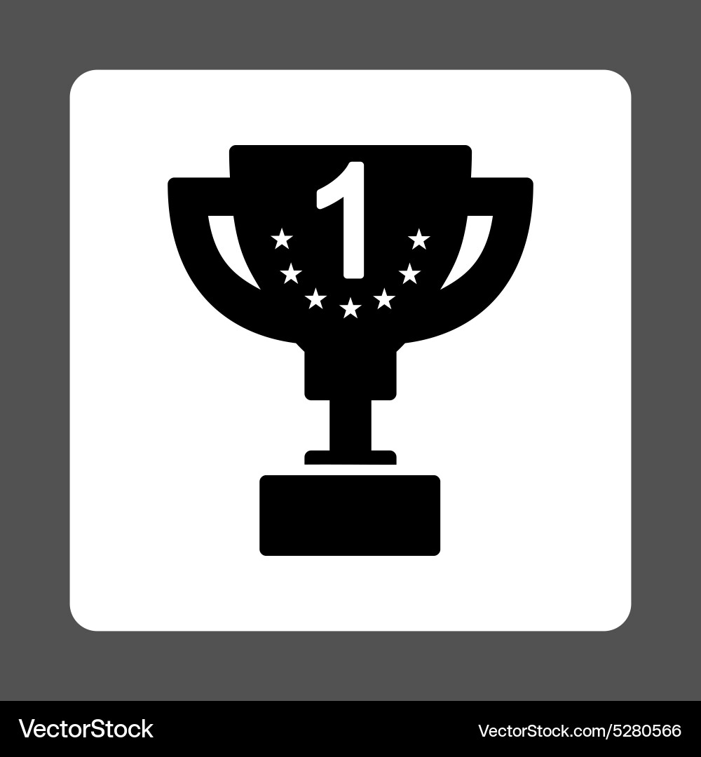 First prize icon from award buttons overcolor set Vector Image