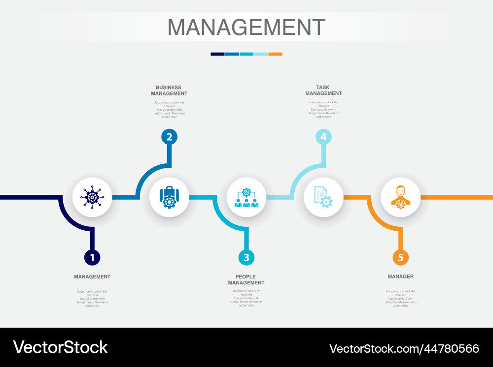 Management business people Royalty Free Vector Image