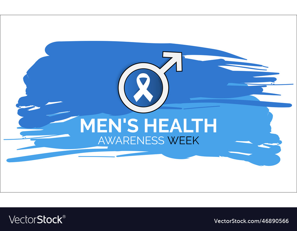 National Mens Health Month In June Royalty Free Vector Image