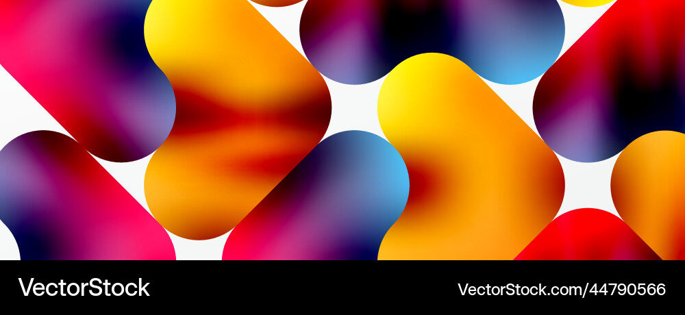 Round shapes and circle geometric abstract Vector Image