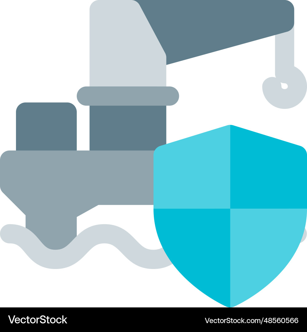 Safety measures for offshore sea mining Royalty Free Vector