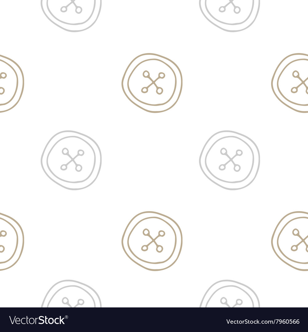 Seamless pattern with buttons Royalty Free Vector Image