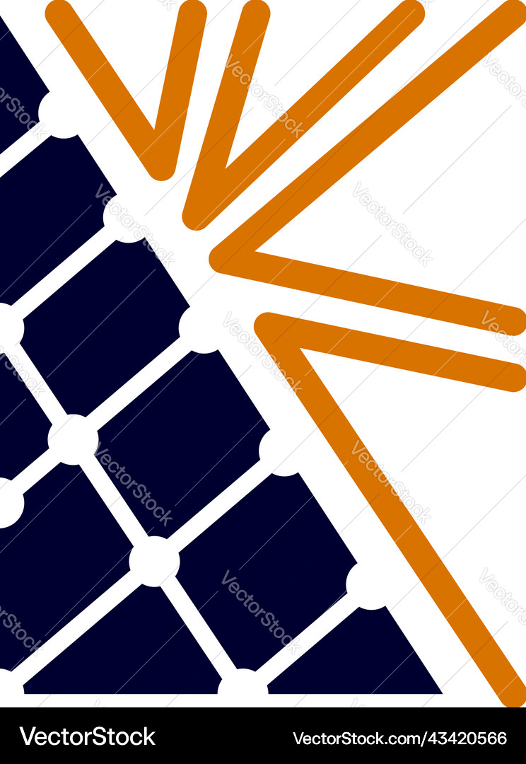 Solar energy logo icon brand identity Royalty Free Vector