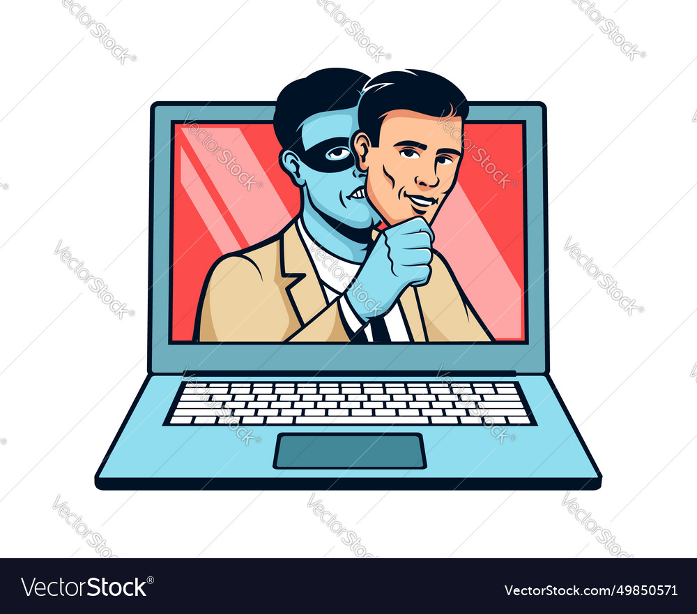 Fake profile on social networks Royalty Free Vector Image