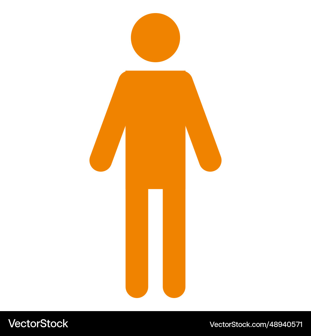 Orange female sign infographic Royalty Free Vector Image