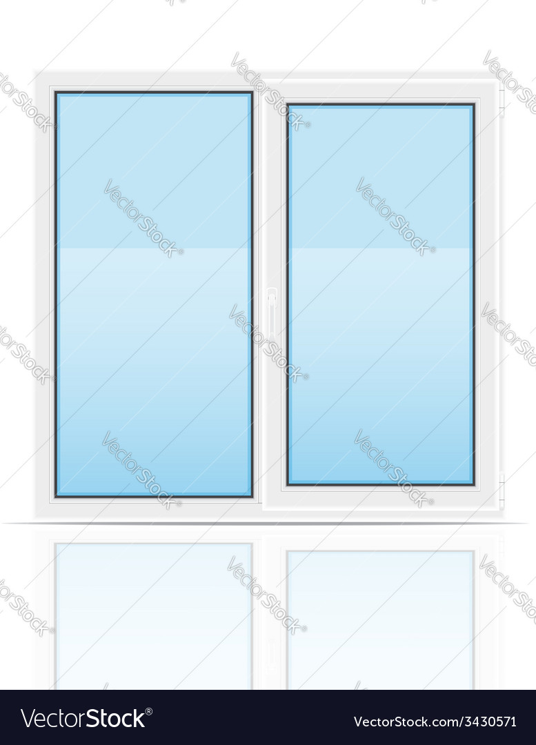 Plastic window 01 Royalty Free Vector Image - VectorStock