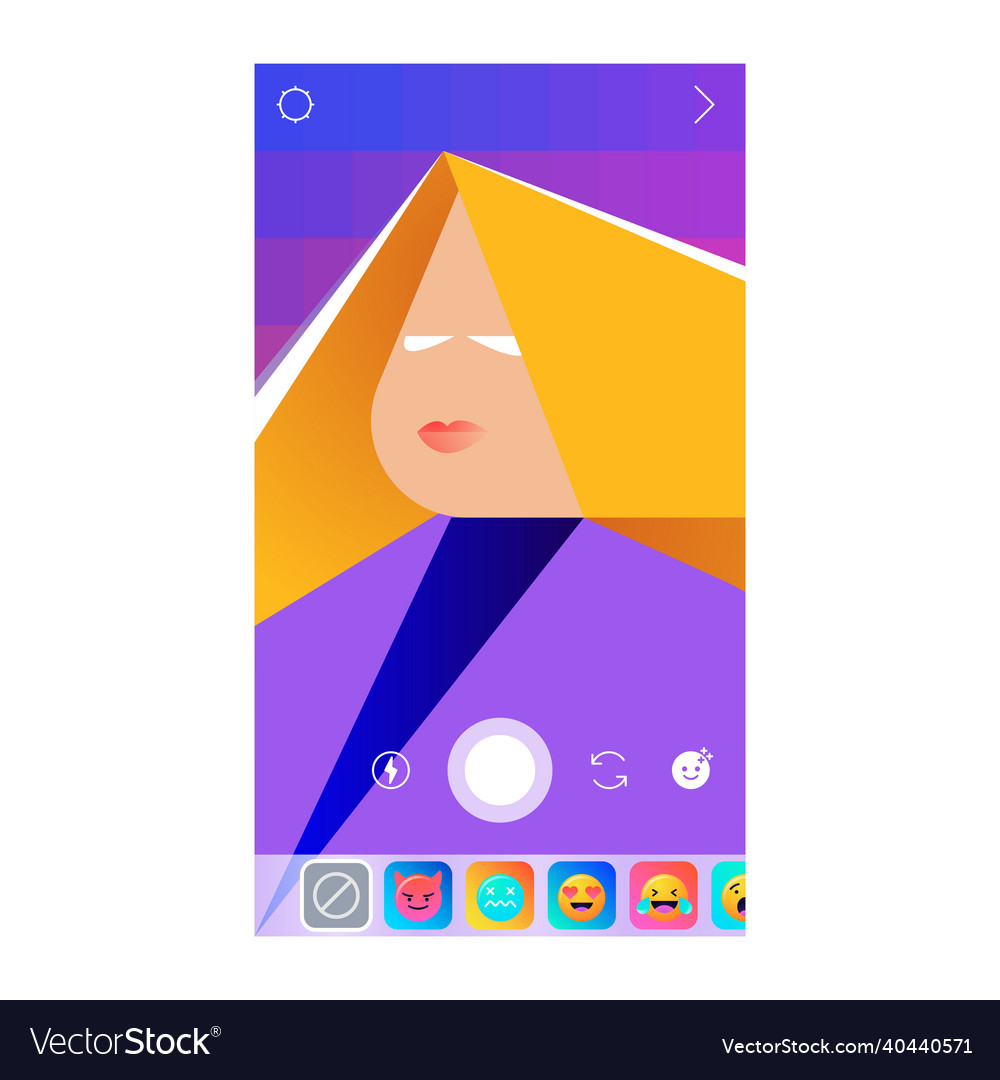 Screen interface photo frame Royalty Free Vector Image