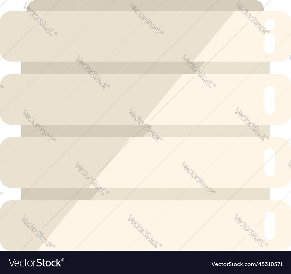 Server icon flat control data Royalty Free Vector Image