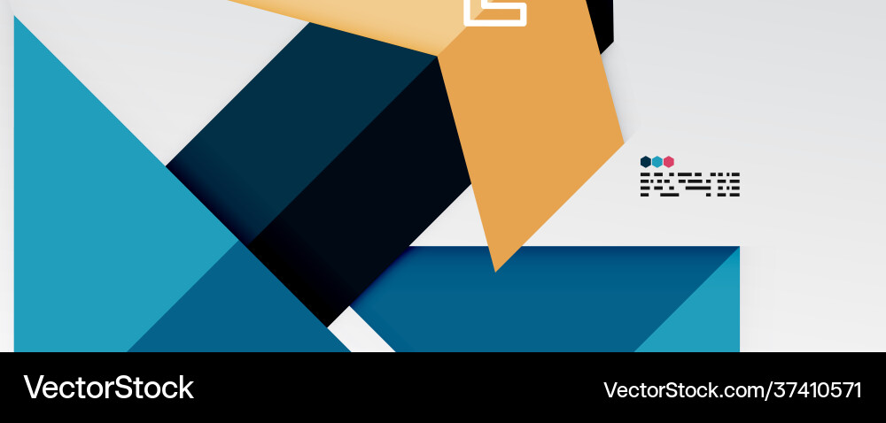 Shiny color triangles and geometric shapes Vector Image