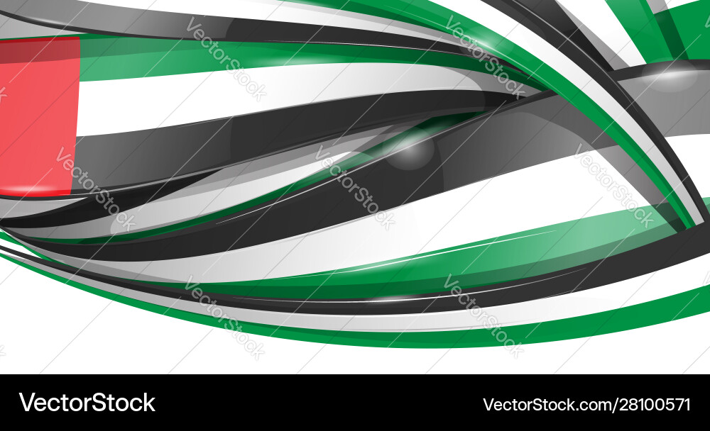 United arab emirates banner background flag Vector Image