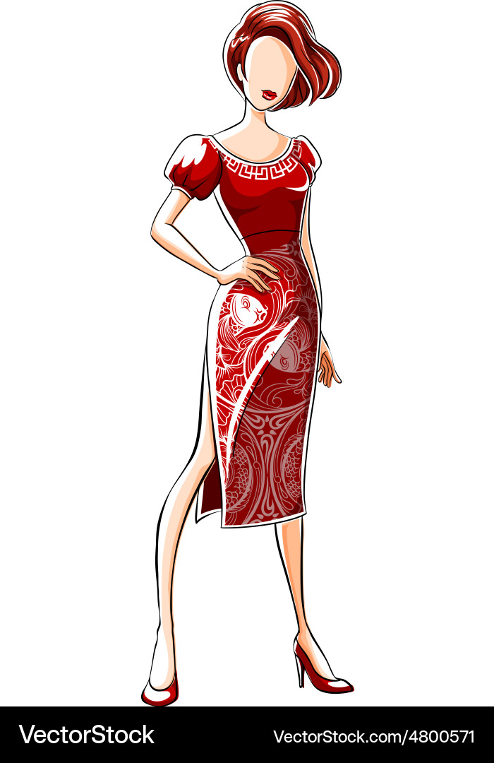 Woman fashion Royalty Free Vector Image - VectorStock