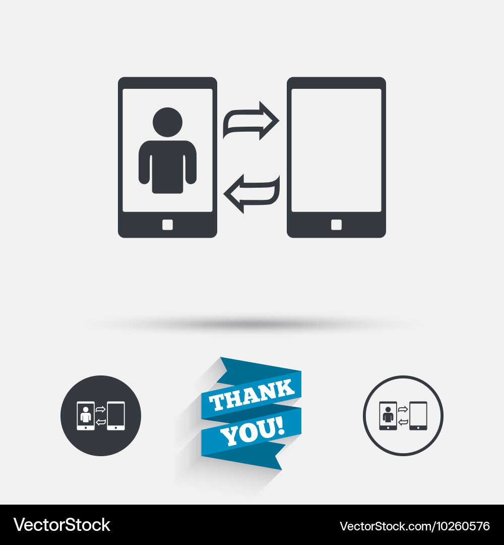 Change video call to simple call sign icon Vector Image