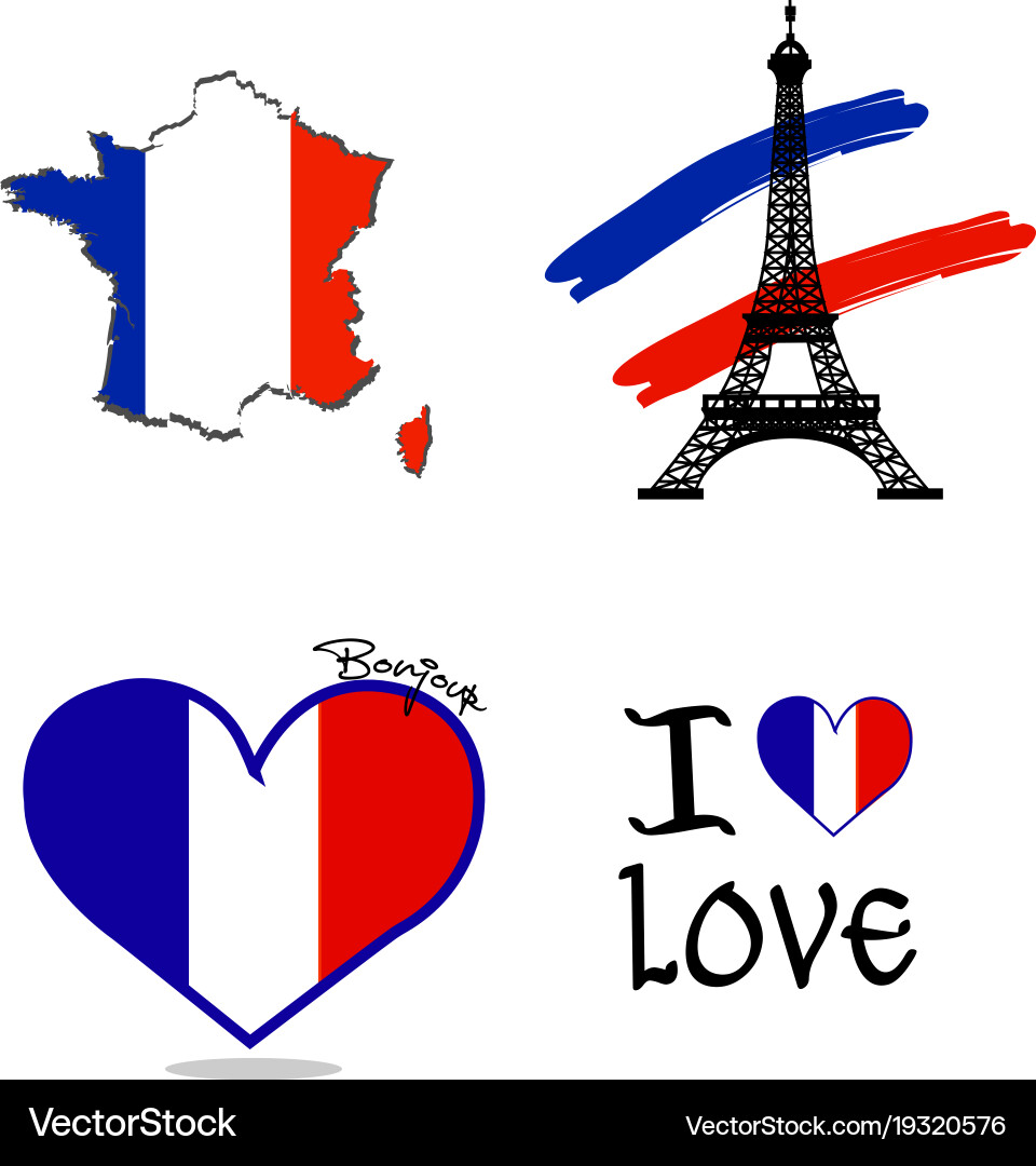 Commemorative france symbol Royalty Free Vector Image