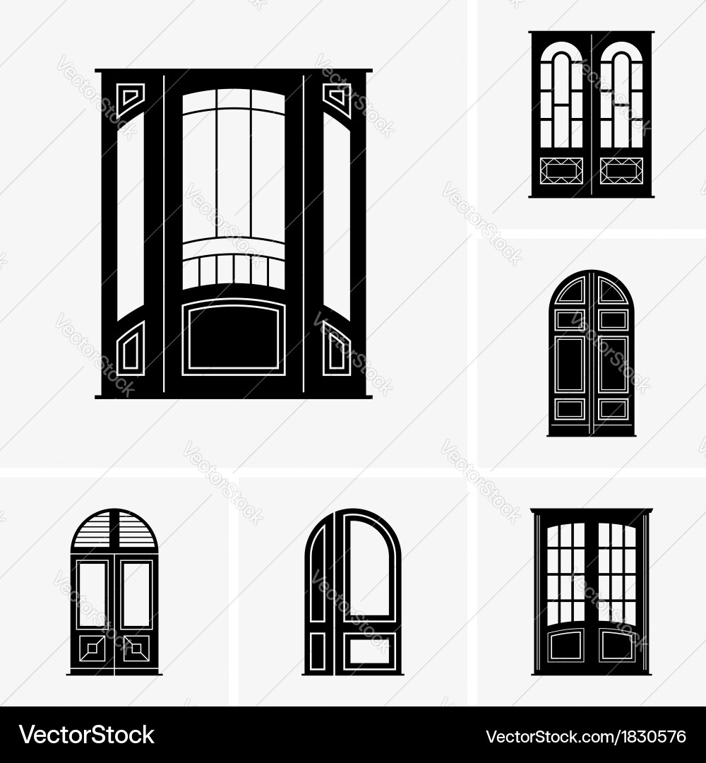 Doors Royalty Free Vector Image - VectorStock