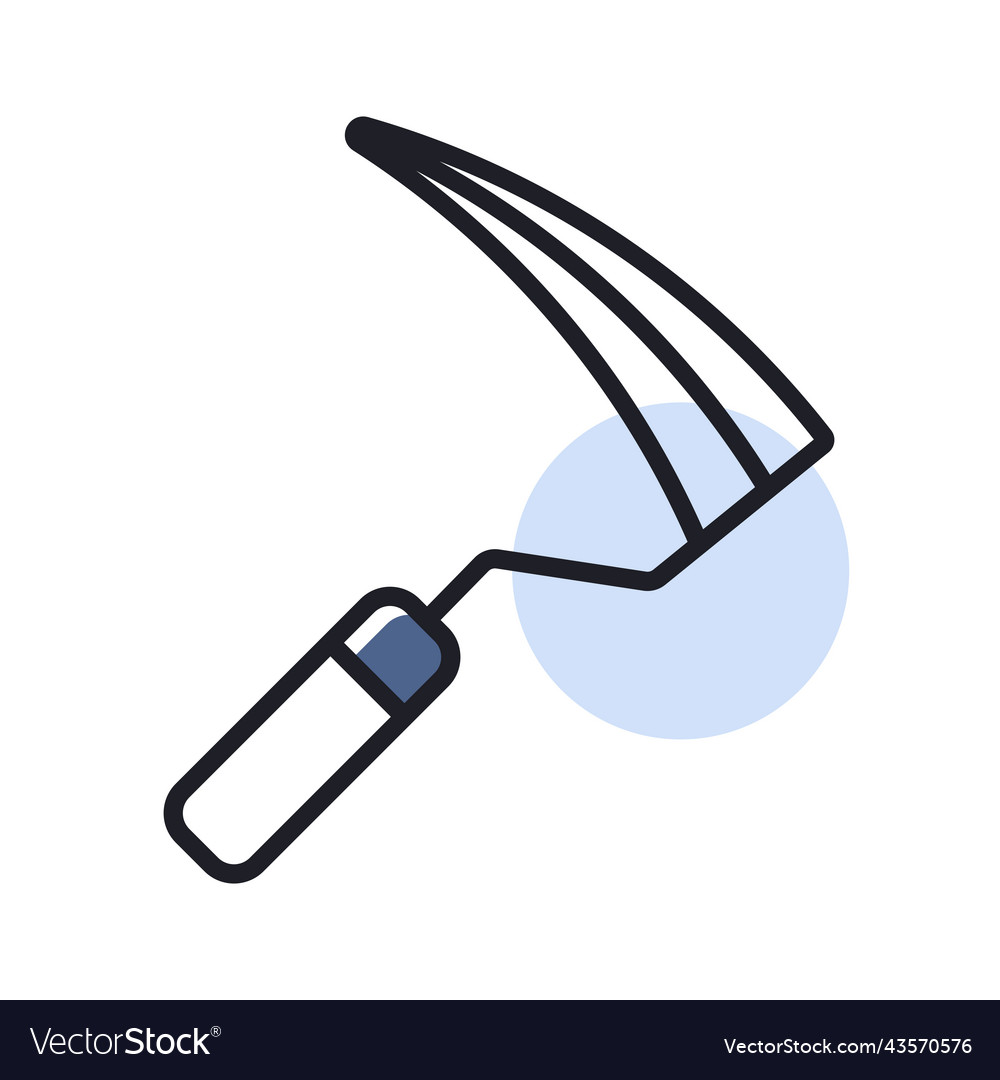 Garden sickle isolated icon graph symbol Vector Image Garden sickle isolated icon graph symbol Vector Image