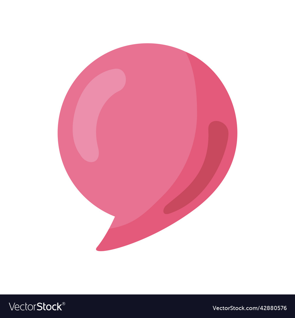 Red speech bubble Royalty Free Vector Image - VectorStock