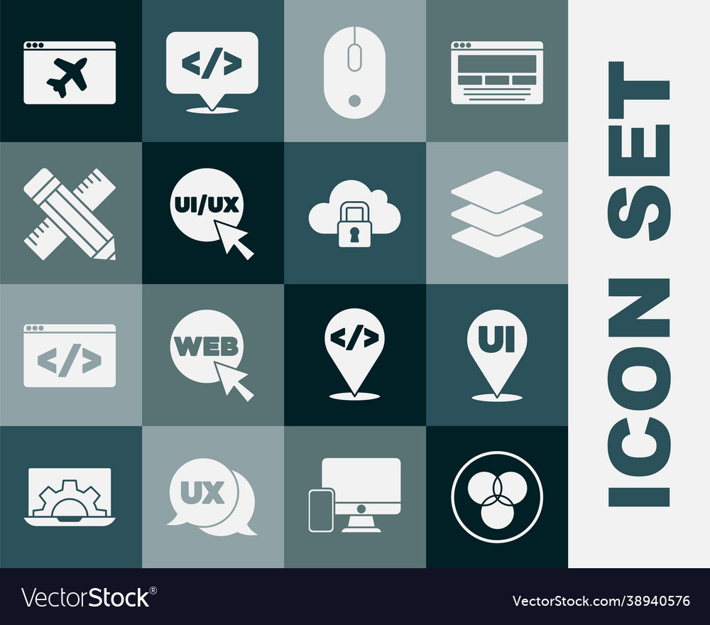 Set rgb and cmyk color mixing ui ux design Vector Image