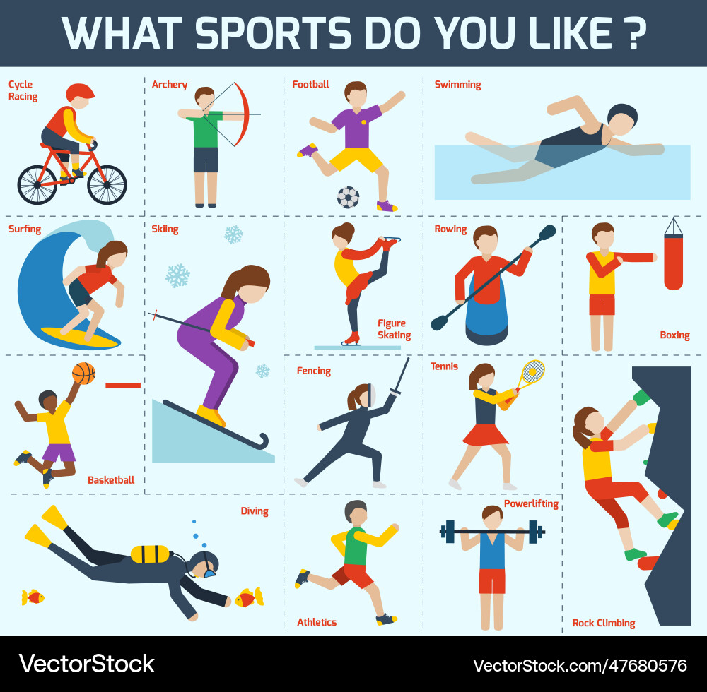 Sports icons set Royalty Free Vector Image - VectorStock