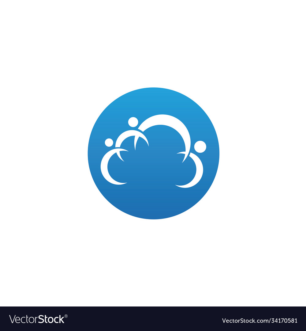 Cloud template icon Royalty Free Vector Image - VectorStock