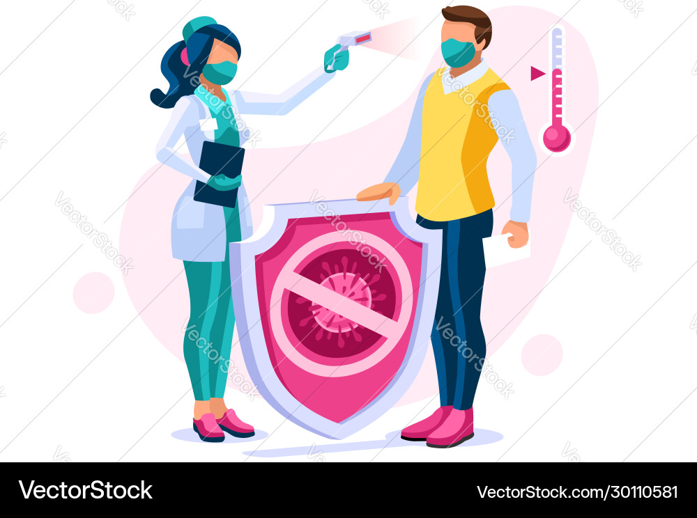 Corona virus signs and symptoms Royalty Free Vector Image
