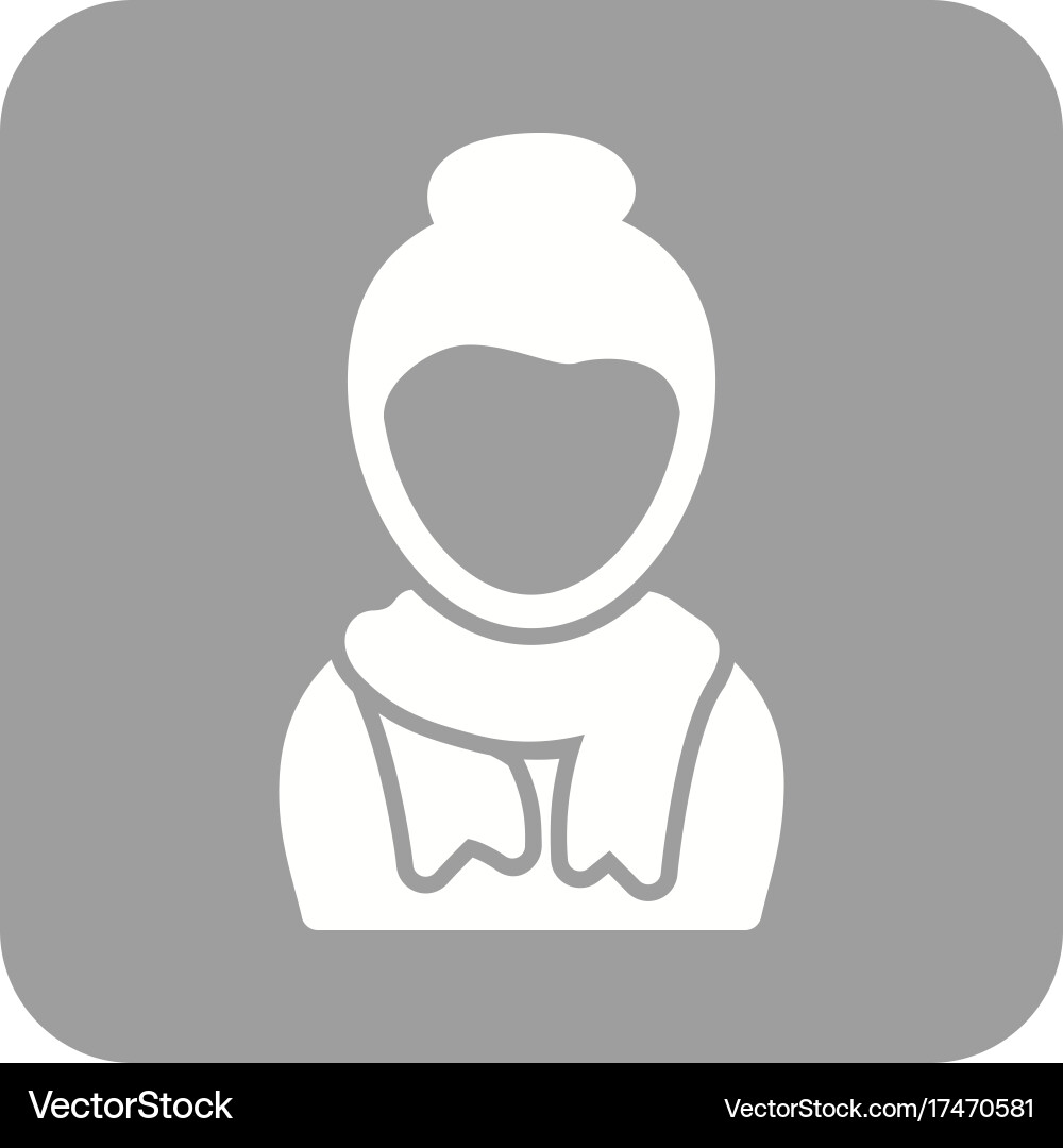 Girl in scarf Royalty Free Vector Image - VectorStock