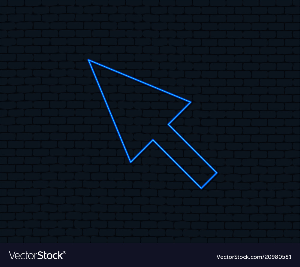 Mouse Cursor Sign Icon Pointer Symbol Royalty Free Vector