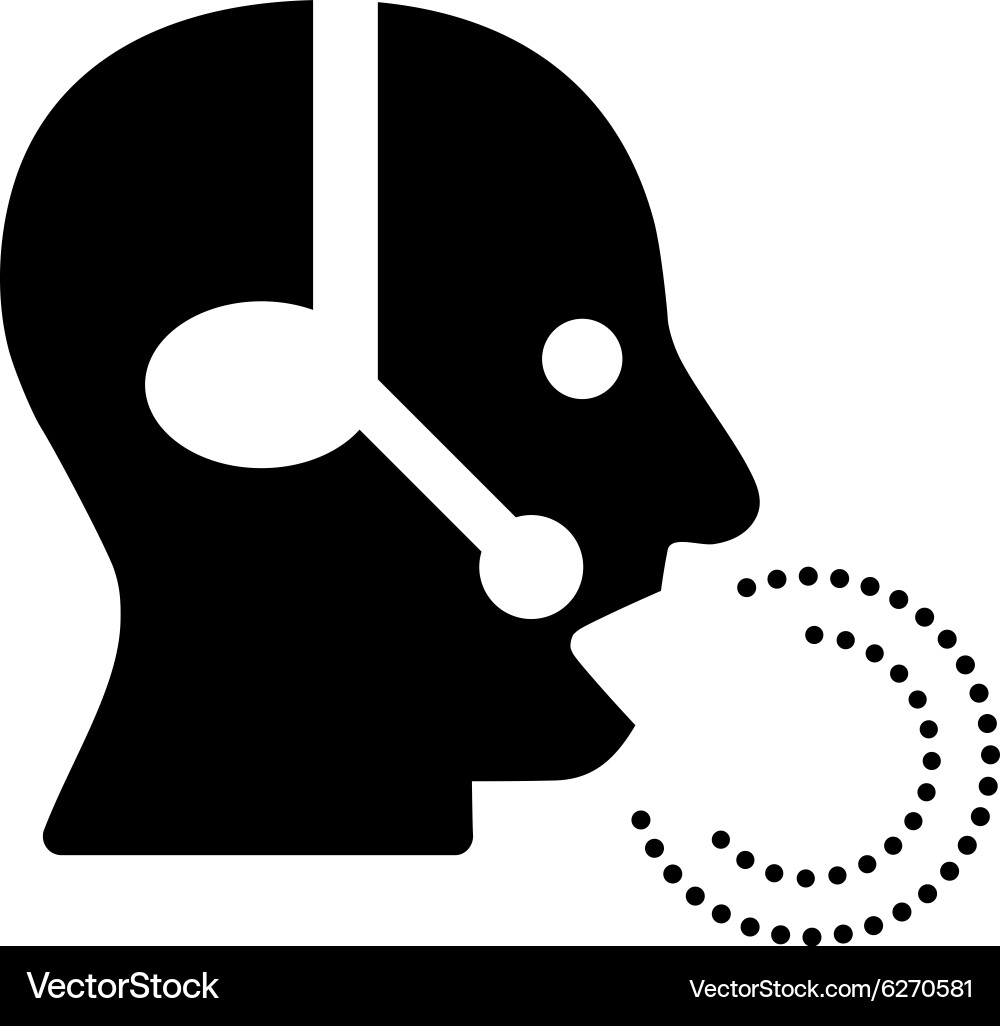Operator speech icon Royalty Free Vector Image