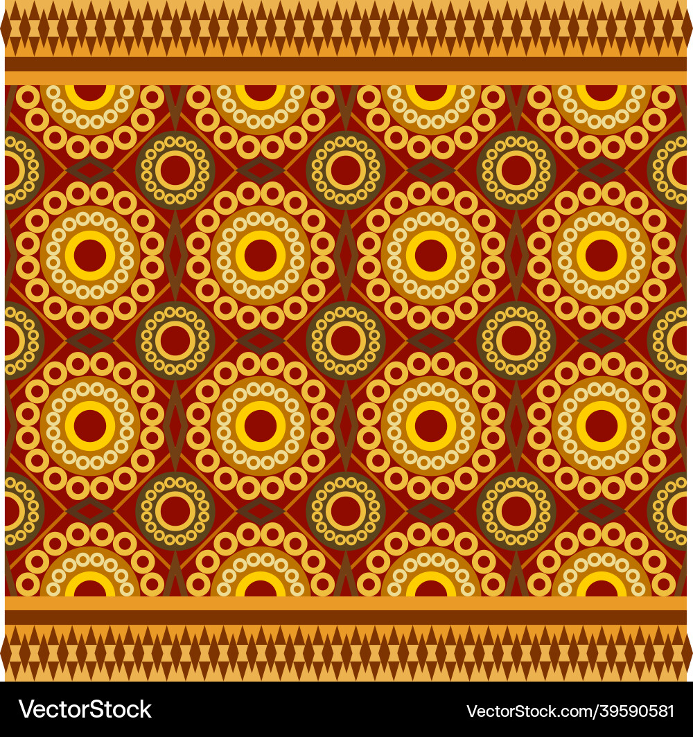 Oriental ethnic geometric pattern south africa Vector Image