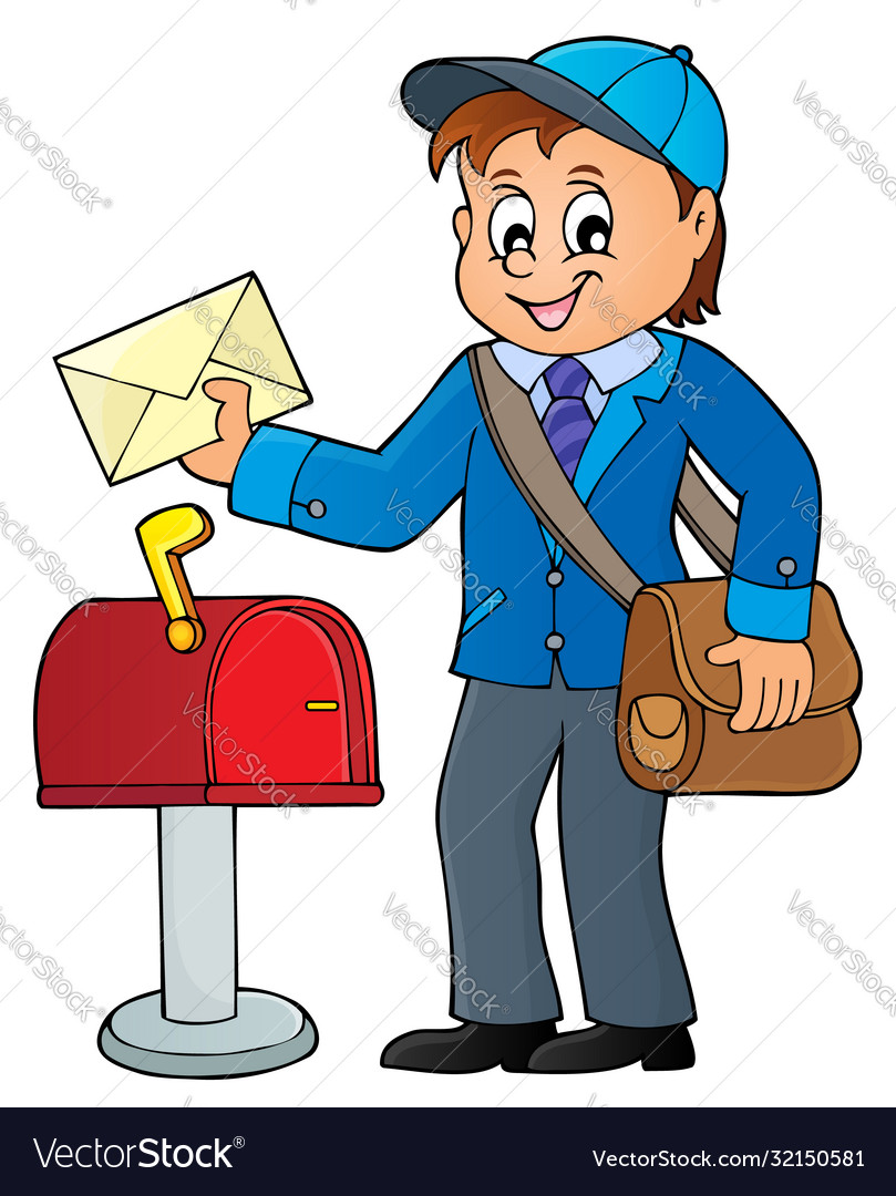 Postman topic image 1 Royalty Free Vector Image