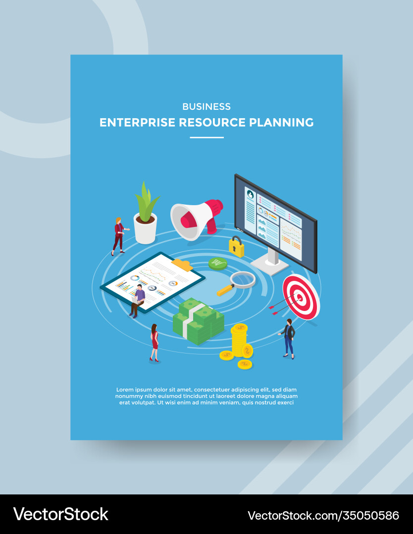 Business enterprise resource planning people Vector Image