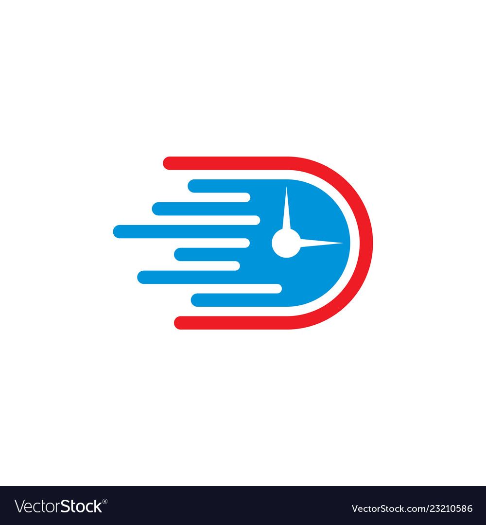 Circle clock logo Royalty Free Vector Image - VectorStock