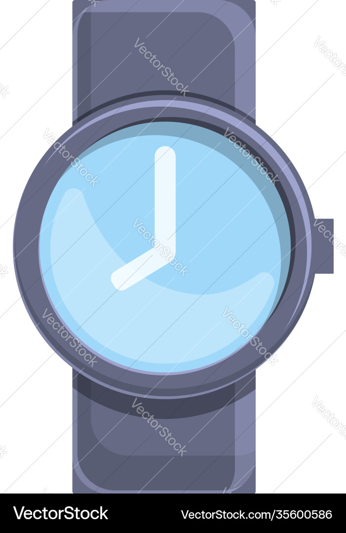 Classic smart watch icon cartoon style Royalty Free Vector