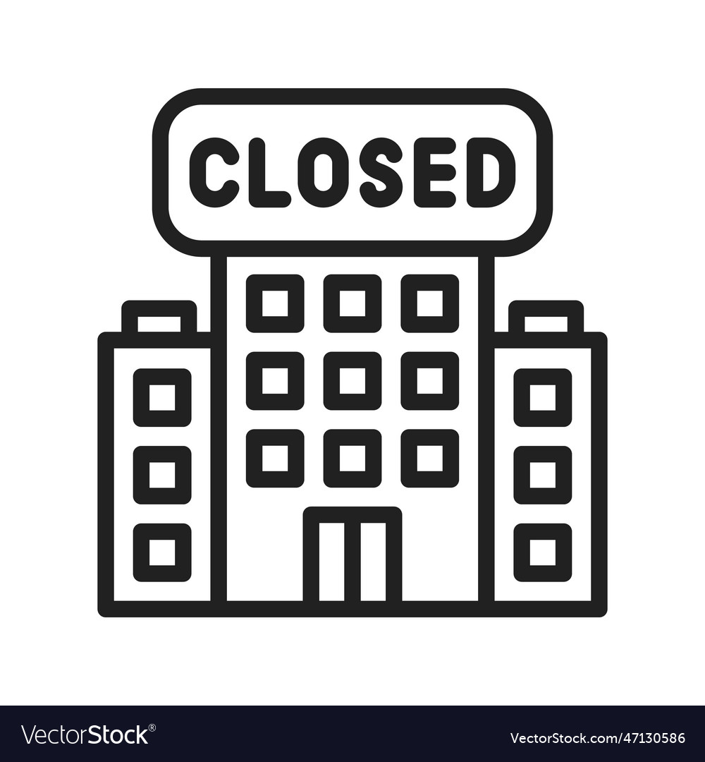 Closed icon image Royalty Free Vector Image - VectorStock