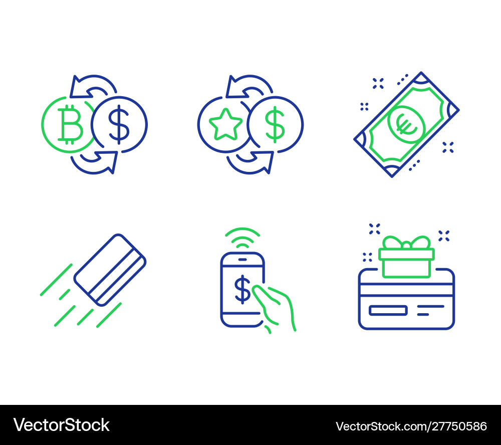 Credit card phone payment and loyalty points Vector Image