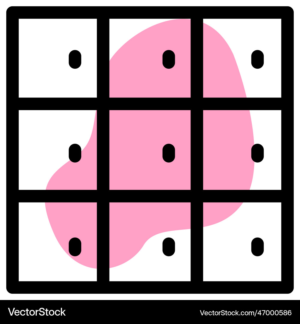 Cubbies a set of office locker for essentials Vector Image