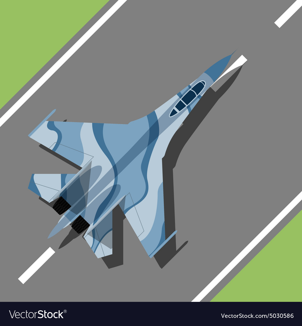 Fighter plane Royalty Free Vector Image - VectorStock