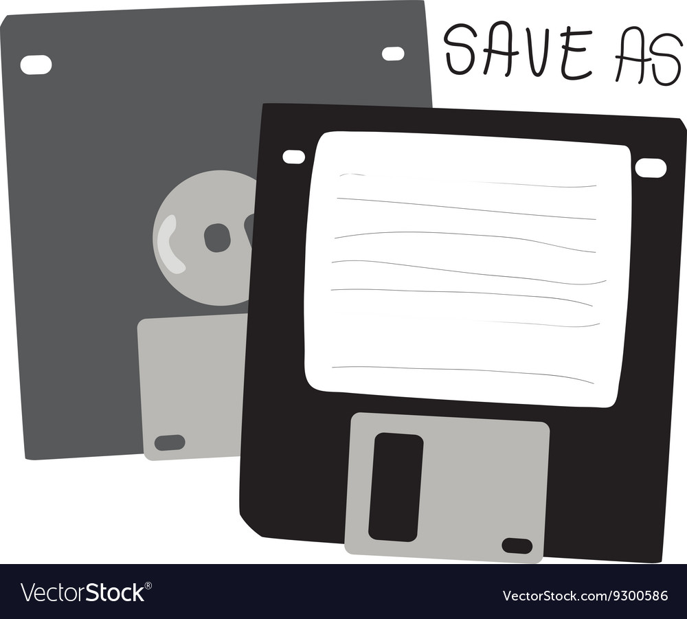 Floppy disk save Royalty Free Vector Image - VectorStock