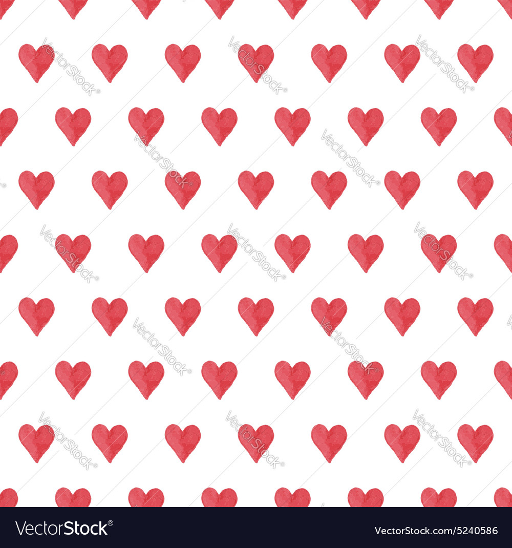 Heart seamless pattern Royalty Free Vector Image