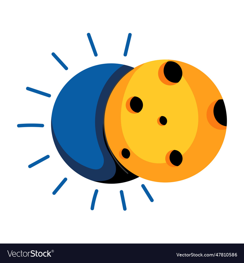 Moon eclipse Royalty Free Vector Image - VectorStock