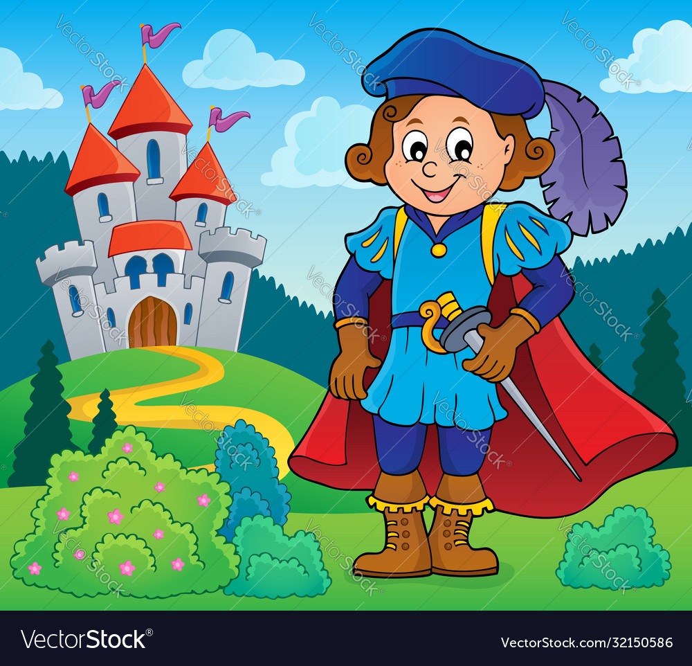 Prince theme image 5 Royalty Free Vector Image