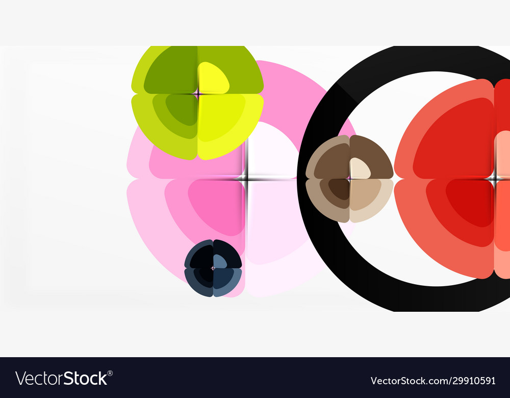 Abstract background trendy color circles Vector Image
