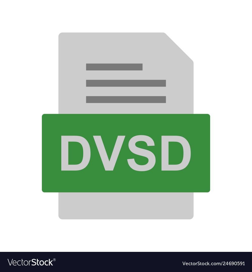 Dvsd file document icon Royalty Free Vector Image