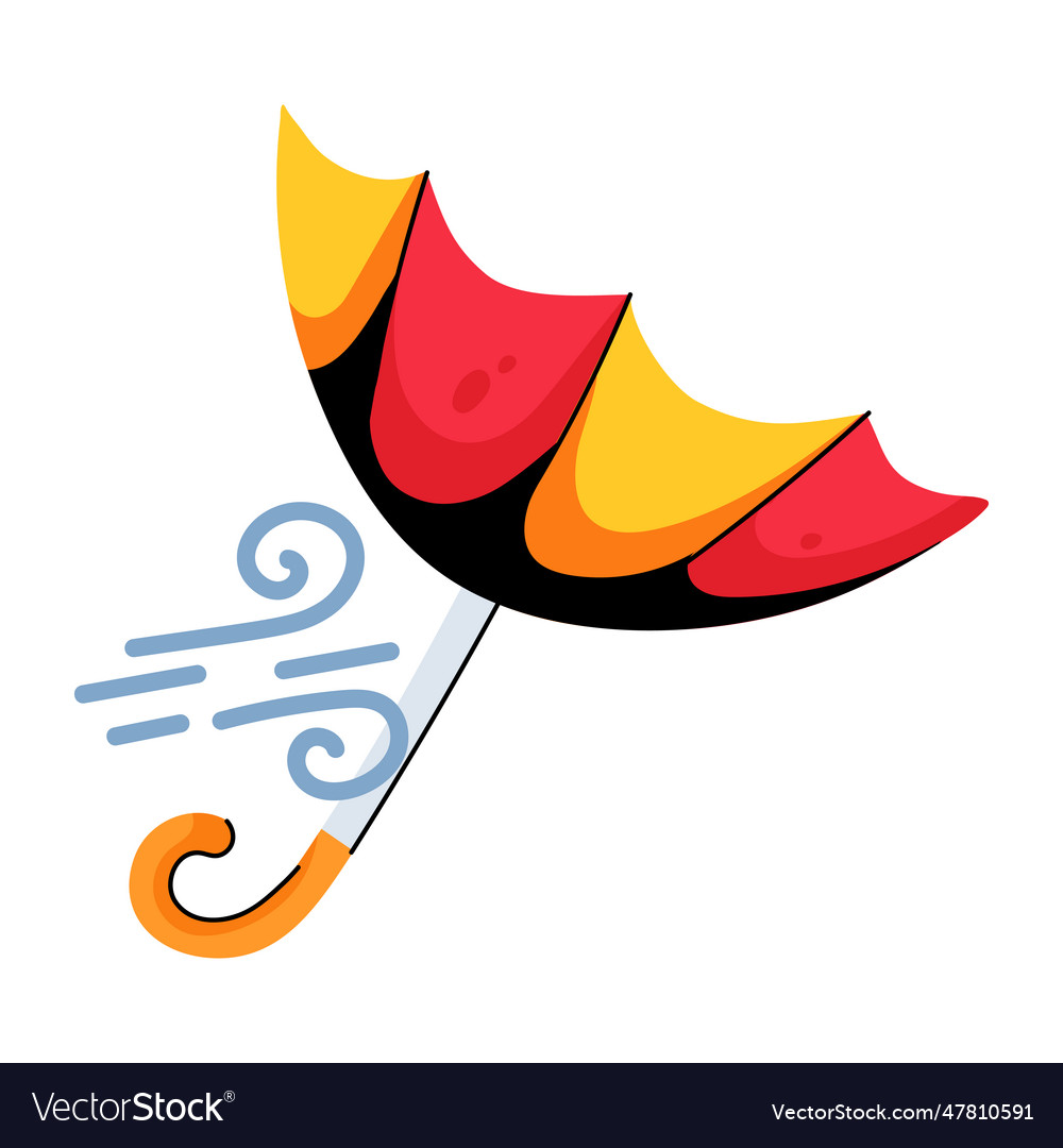 Strong wind Royalty Free Vector Image - VectorStock