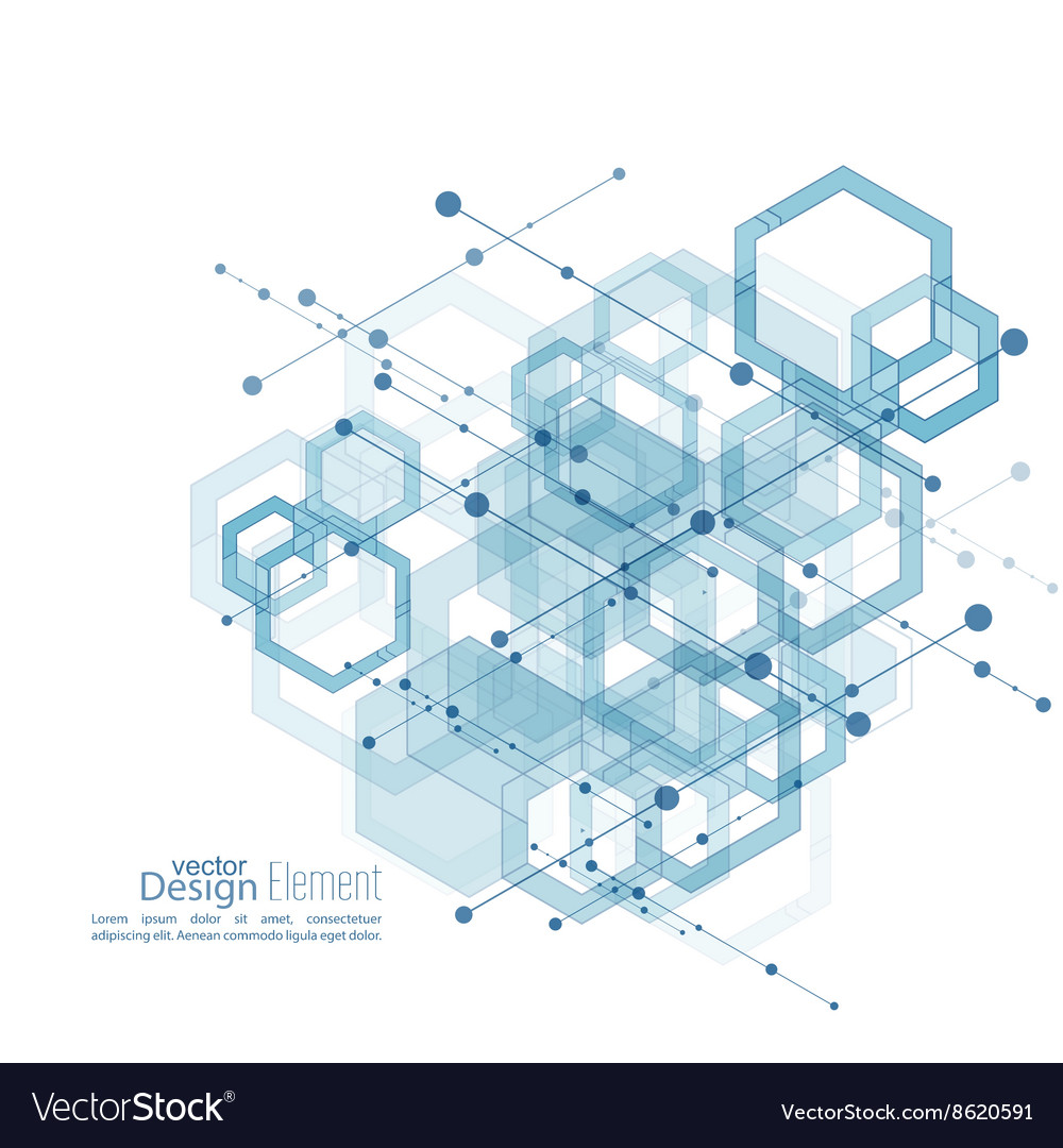 Virtual abstract background Royalty Free Vector Image